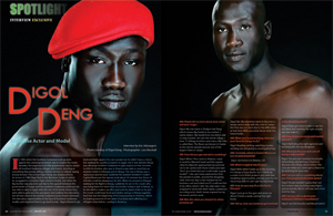 ADUNAGOW Magazine - Digol Deng – Sudanese Model